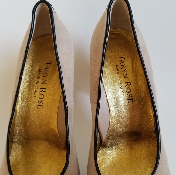 Taryn Rose | Shoes | Taryn Rose Suede Leather Pump Nude | Poshmark